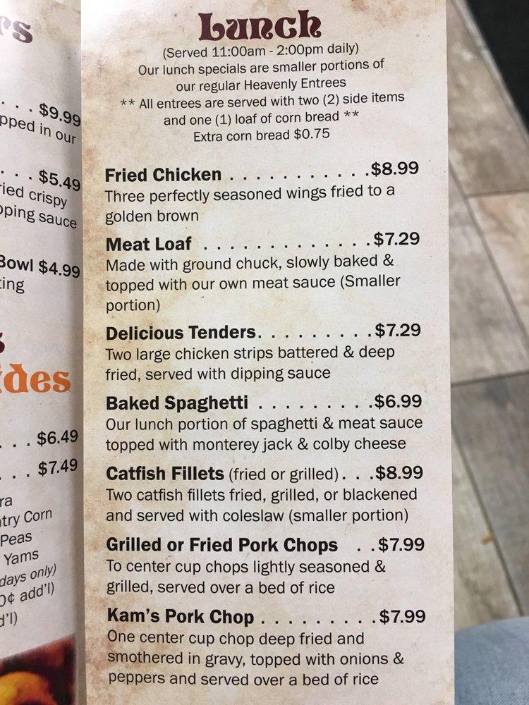 Menu at Southern Hands 3624 Austin Peay-Raleigh restaurant, Memphis ...
