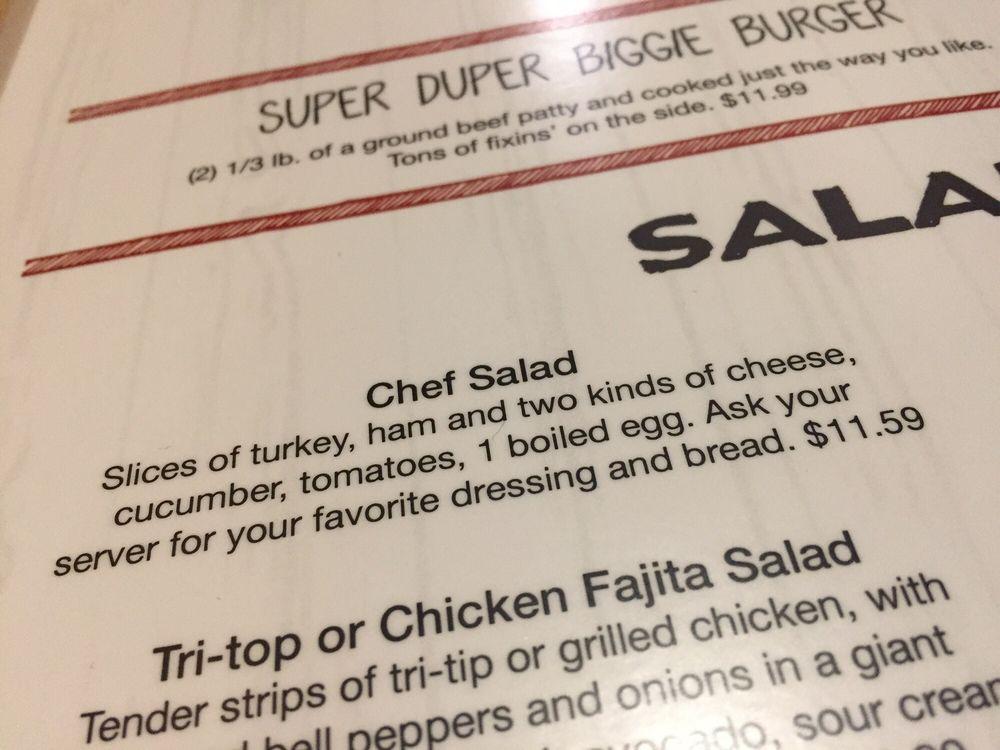 Menu at Seven Cafe And Grill, Clovis