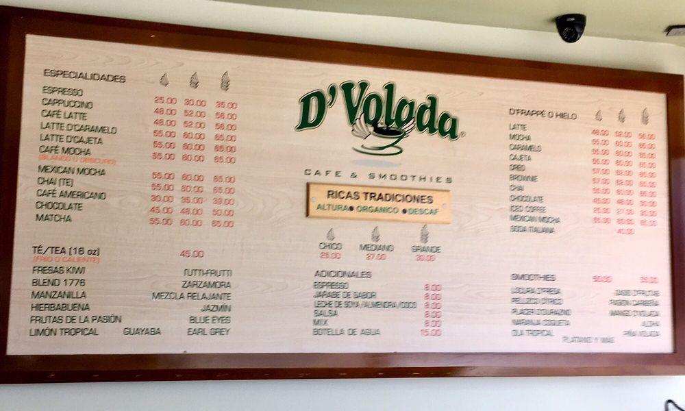 Carta del pub y bar D'Volada, Tijuana, Blvrd Cuauhtemoc Sur Ote #2370