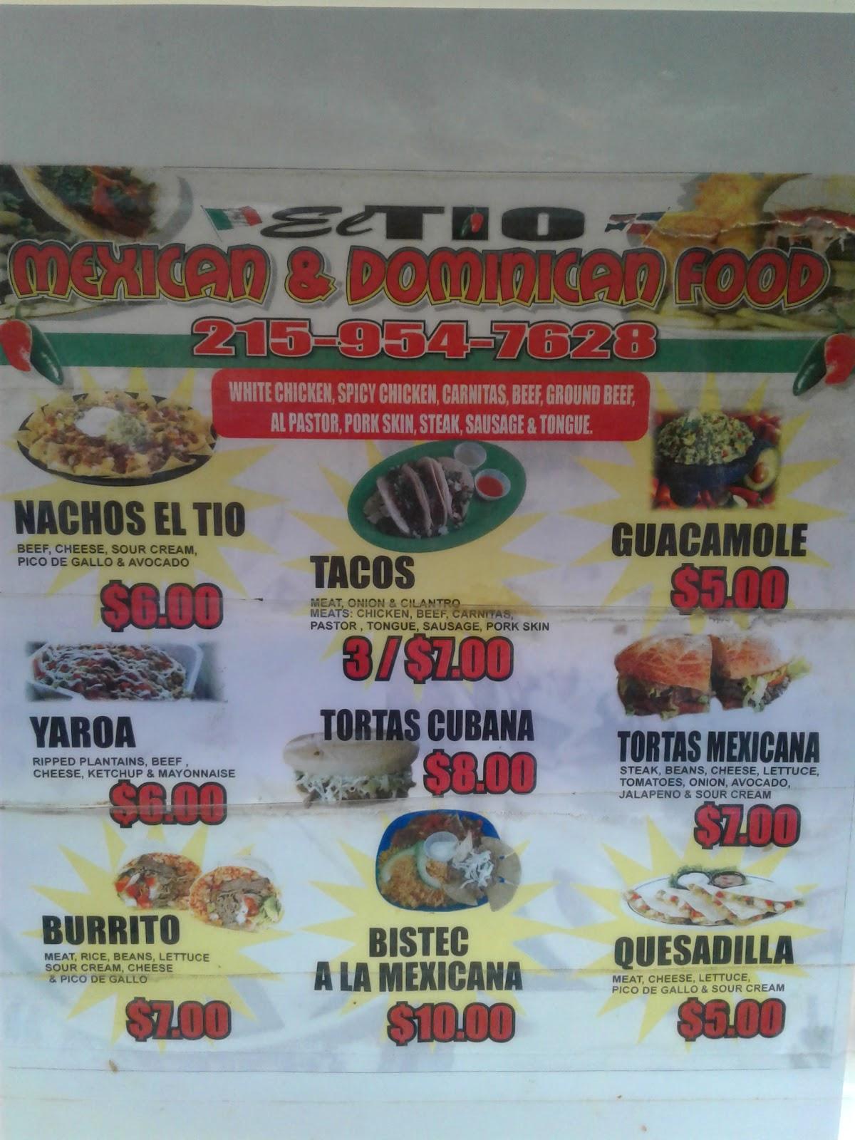 Tacos El Tio Food Truck Menu at Ethel Laskey blog