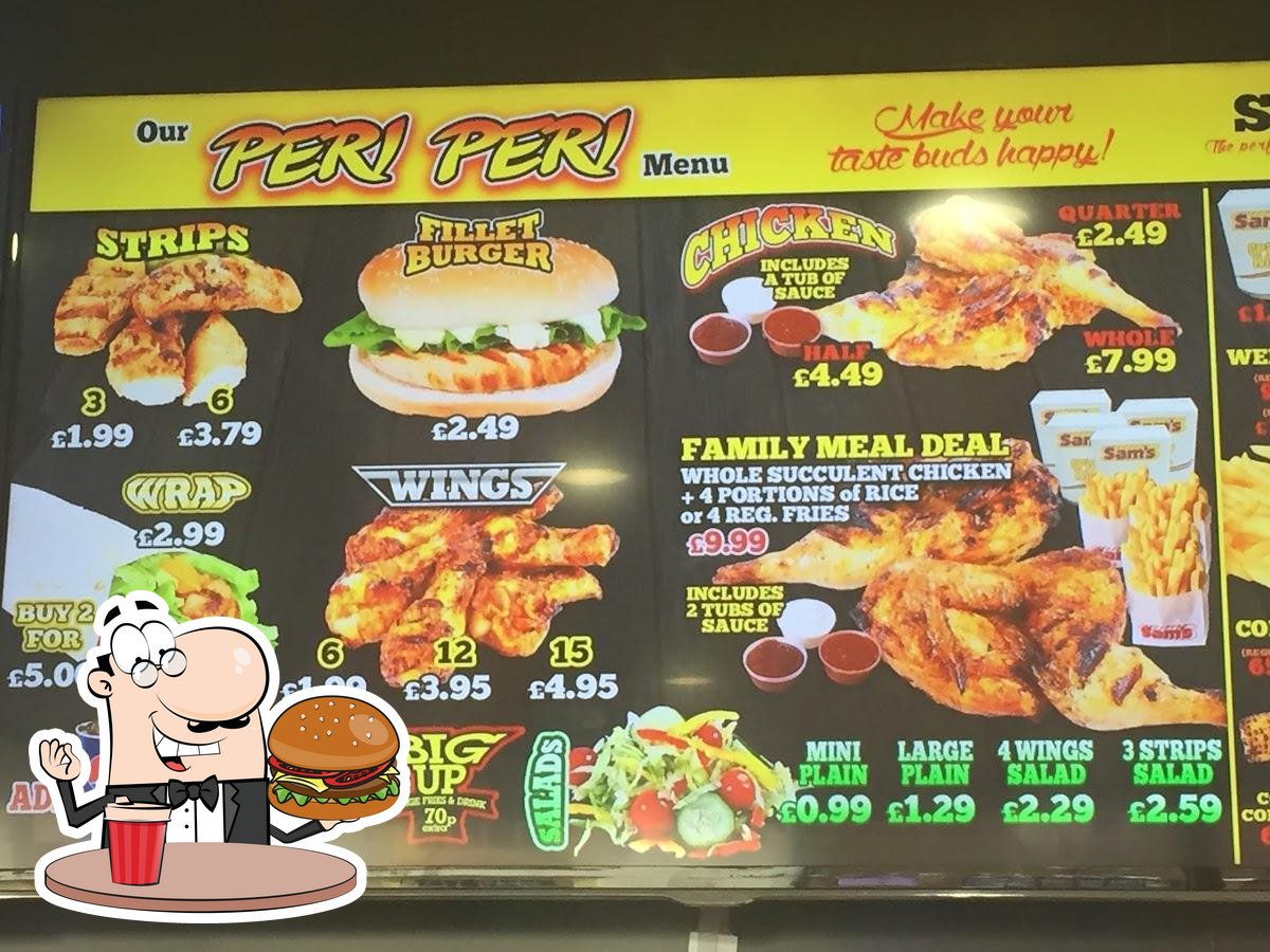 Sam's Chicken, 39 Cambridge St in Wellingborough - Restaurant menu and ...
