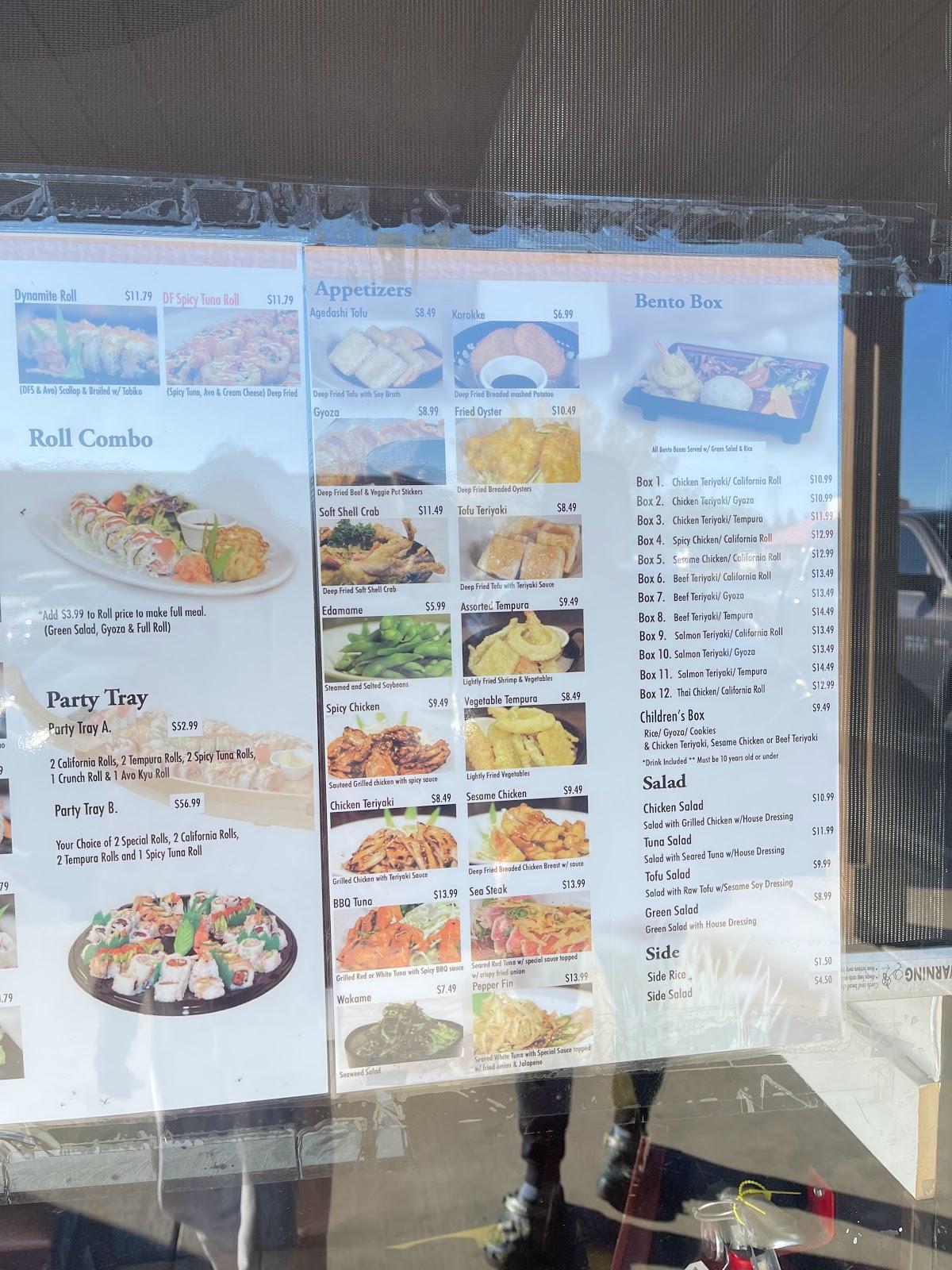 Menu at California Roll & Grill restaurant, Roseville