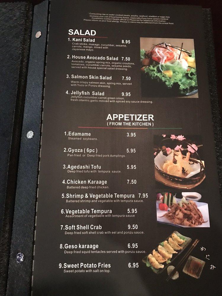 Menu at Kizuna Sushi Bar & Grill, Kaneohe