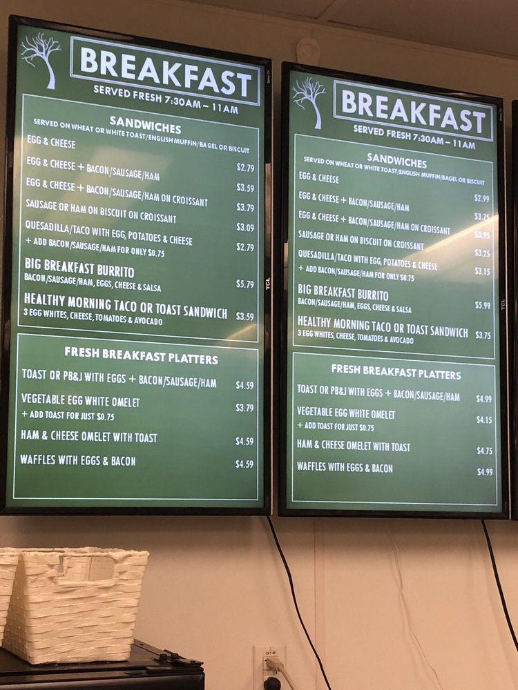 Menu at Bent Tree Cafe, Addison