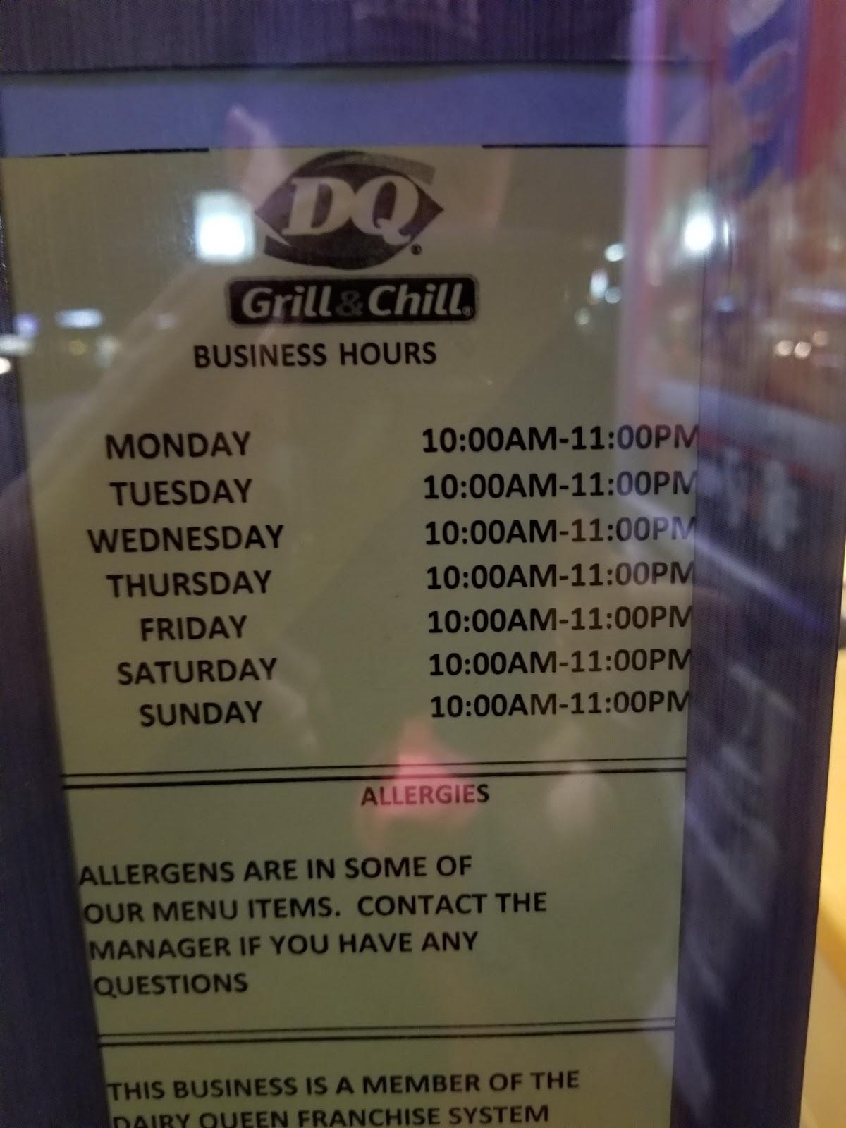 Menu at Dairy Queen Grill & Chill fast food, Duncan