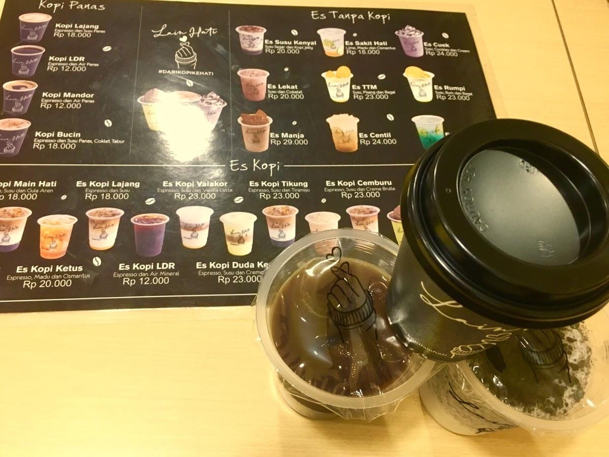 Menu at Kopi Lain Hati Malioboro - Bhayangkara, Yogyakarta