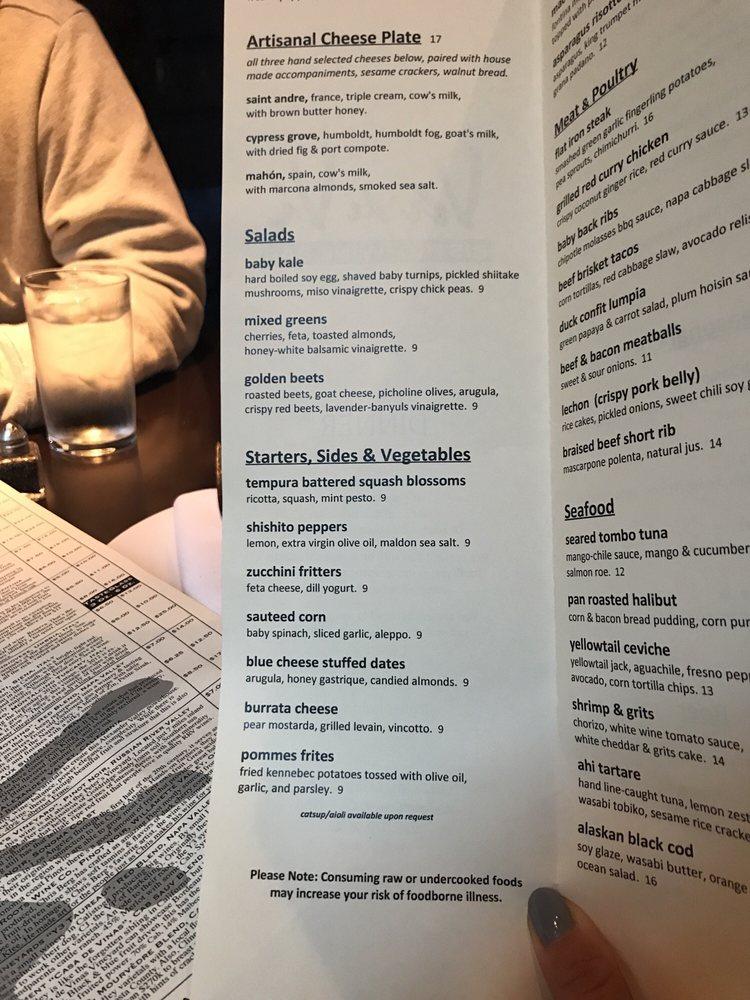 Menu at Va de Vi Bistro & Wine Bar, Walnut Creek