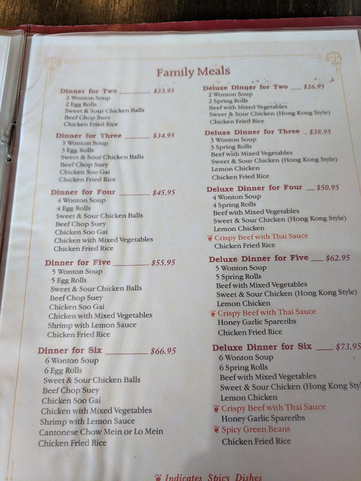 Menu at Blue Sky Garden Restaurant, Tecumseh