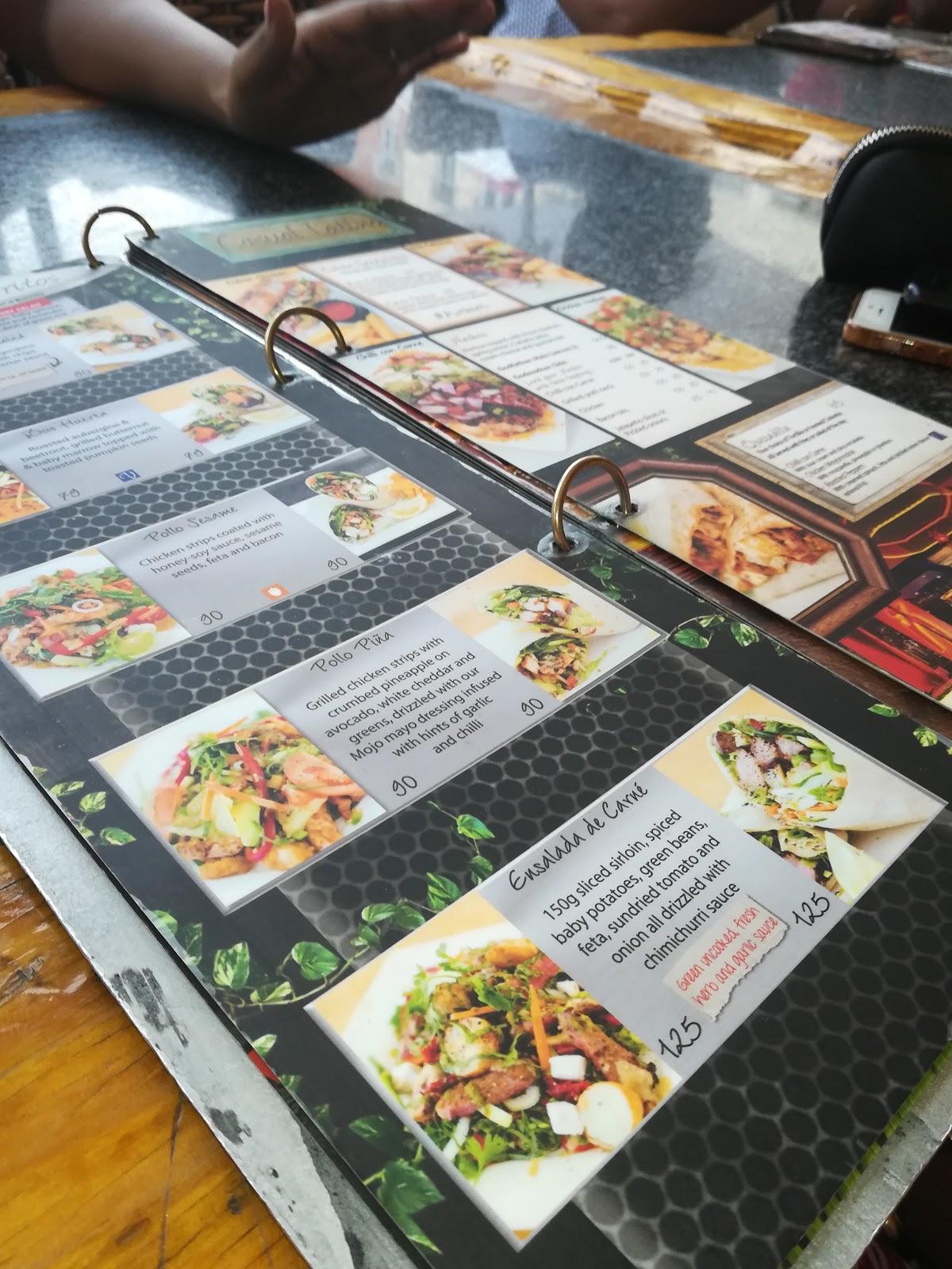 Carta del restaurante Cubaña Menlyn, Pretoria, Shop 2