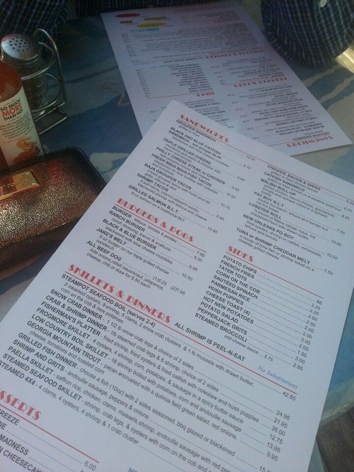Menu at The Steamhouse Lounge pub & bar, Atlanta, W Peachtree St NW