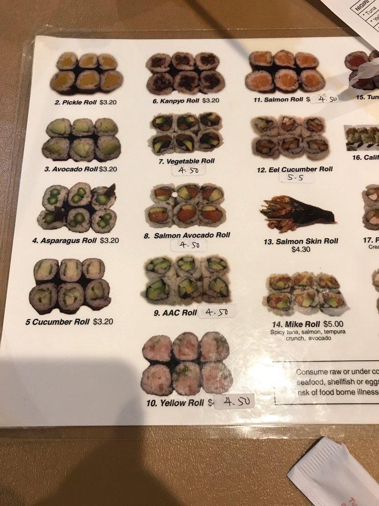 Menu at Happy Sushi restaurant, Novi