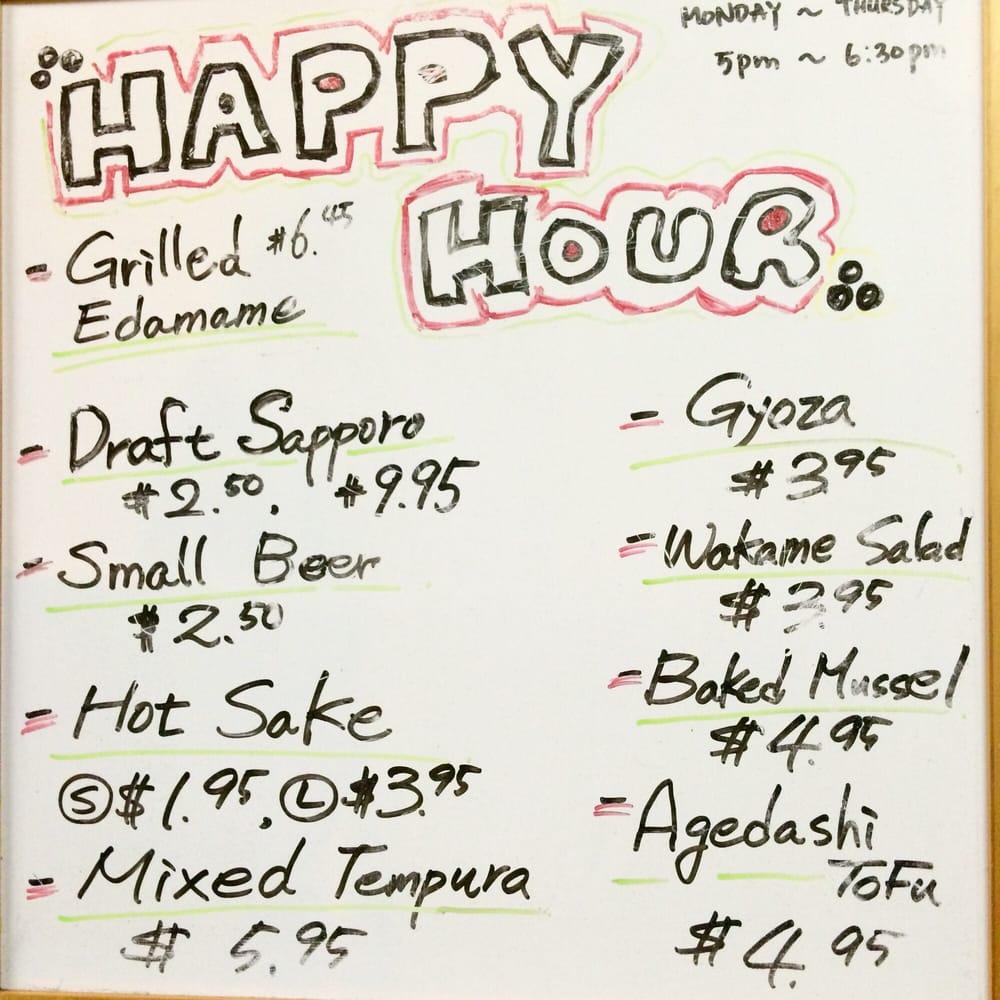 Menu at Kaki Sushi restaurant, Pleasanton