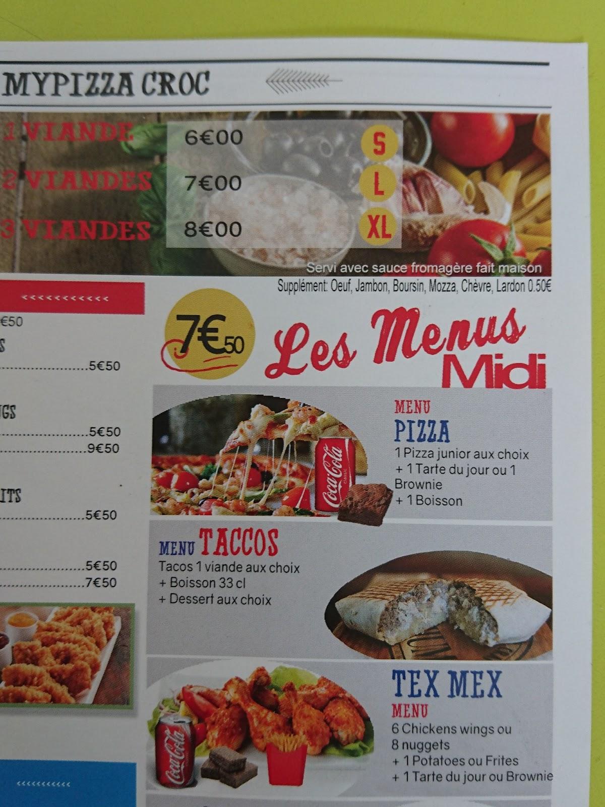 Menu at My Pizza - Franconville pizzeria, Franconville, 1 Rue Jean Mermoz