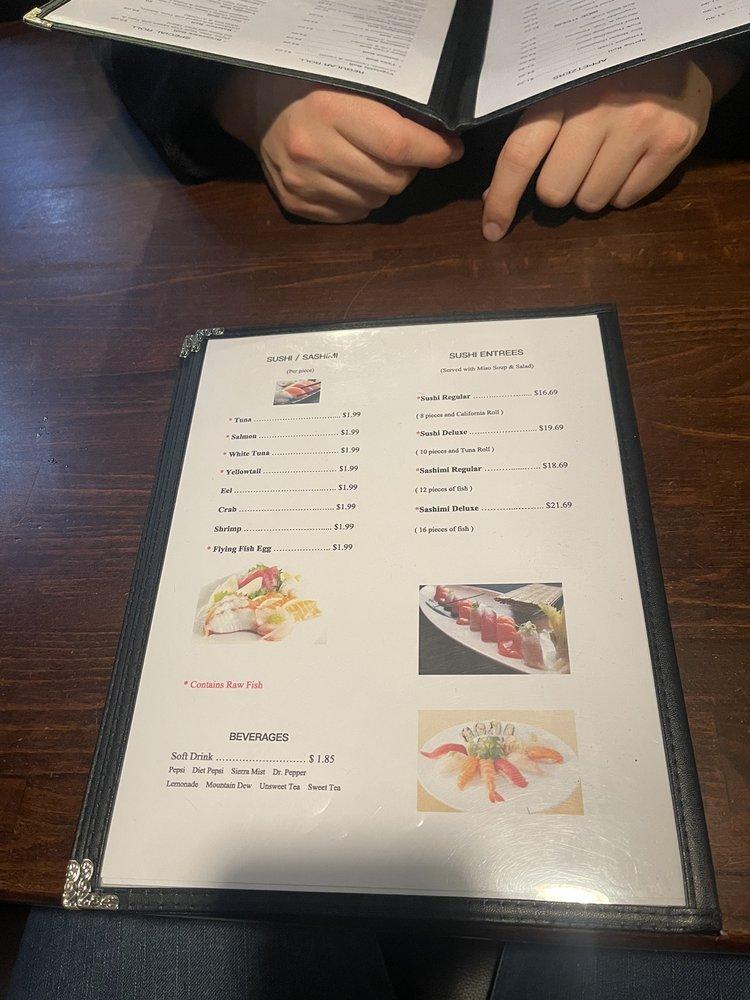 Menu at Sumo Hibachi and Sushi restaurant, Brunswick