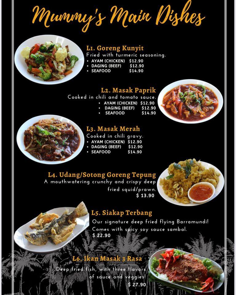 Menu at Warong Mummy Springvale restaurant, Springvale