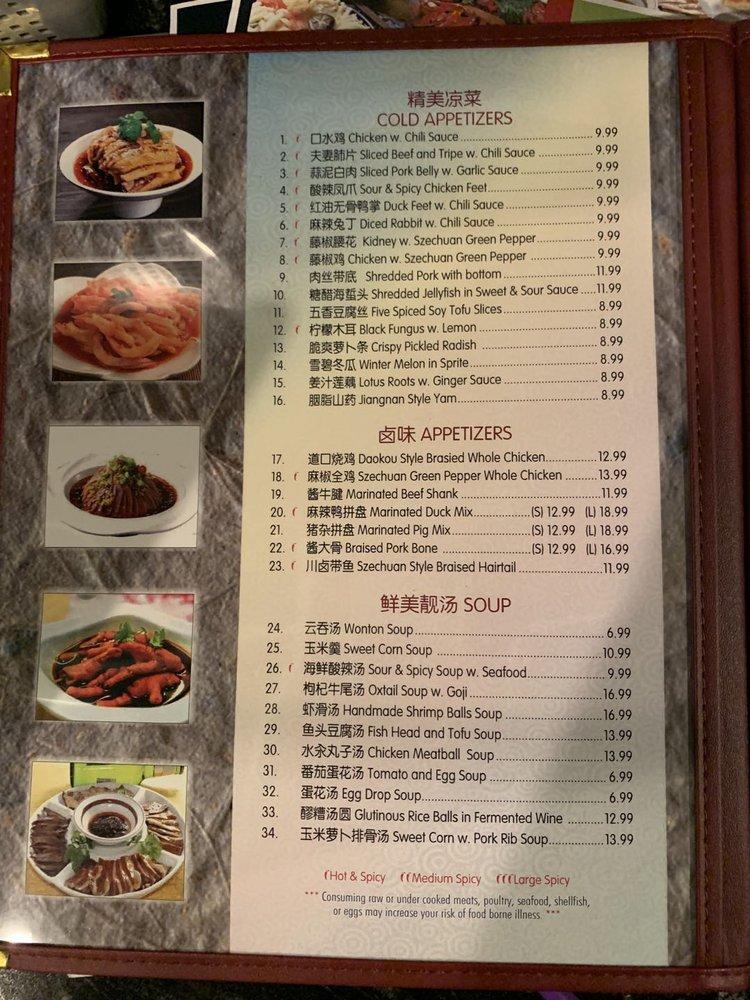 Menu at Chef Zhang restaurant, Evesham Township