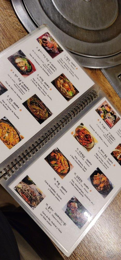 Carta de Surasang Restaurante Coreano, Ciudad López Mateos