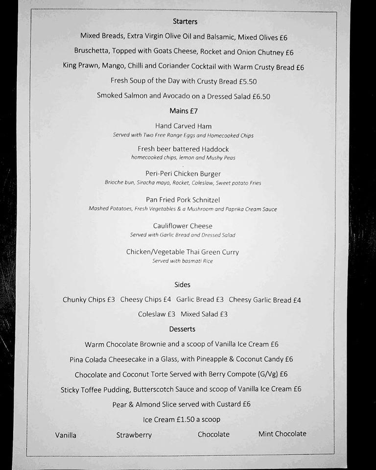 Menu at The Angel pub & bar, Kelvedon