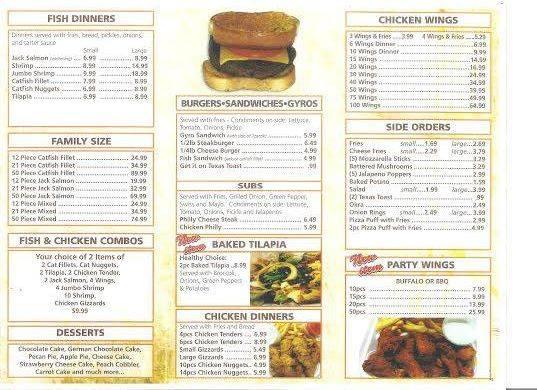 Menu at St. Louis Fish & Chicken Grill restaurant, University City ...
