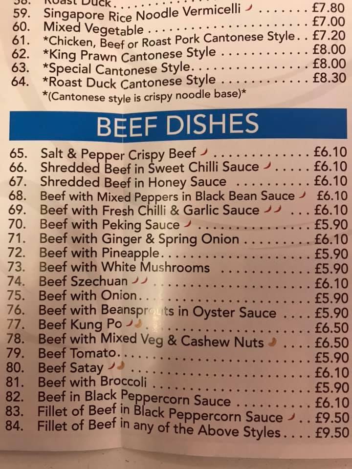 Menu at The Happy Days fast food, Innerleithen