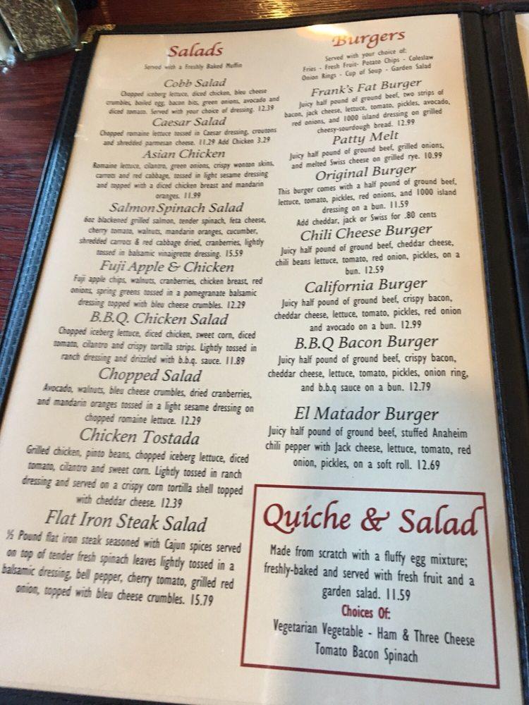 Menu at Highway House Restaurant, Jackson