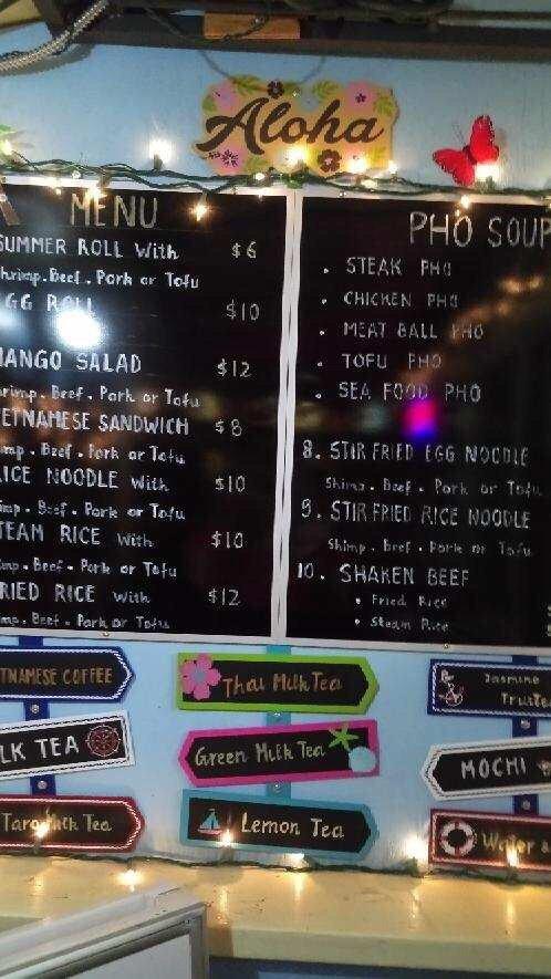 Menu at Vietnamese Food To Go restaurant, Kihei, S Kihei Rd