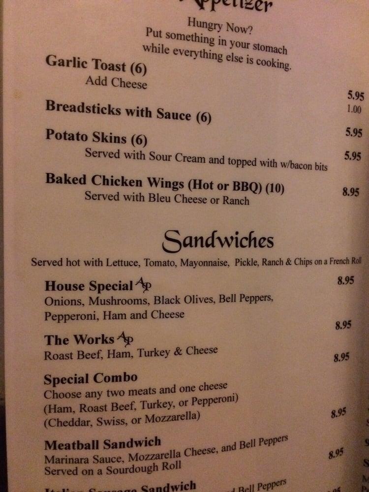 Menu at Alpine Pizza pizzeria, Flagstaff, 7 N Leroux St