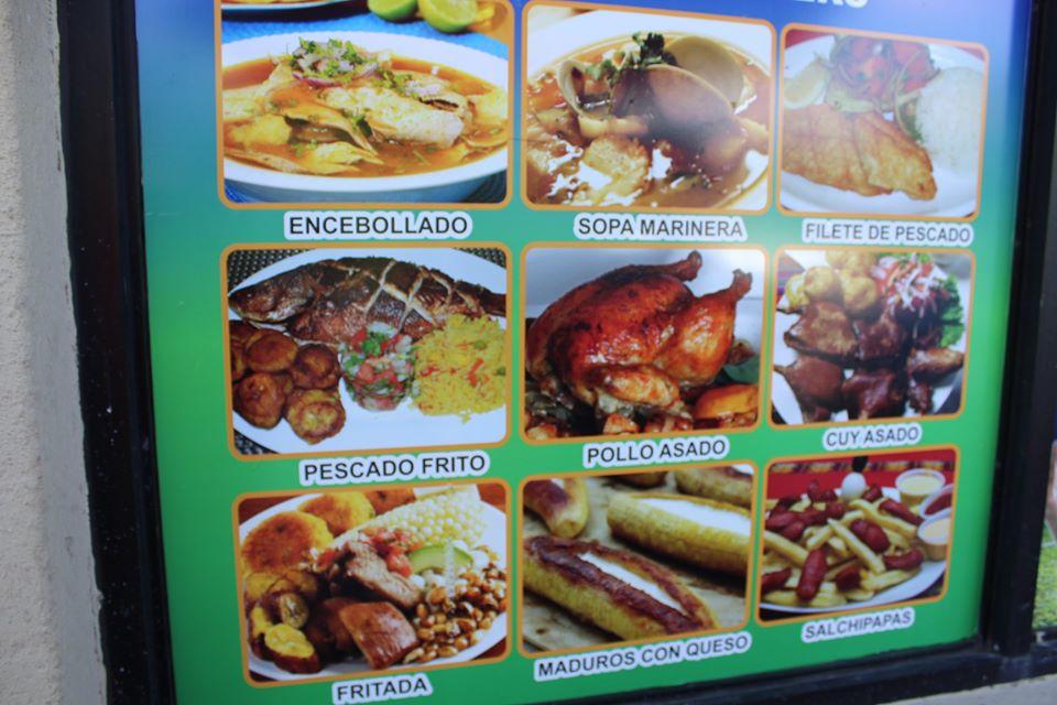 Menu at El Rincon Ecuatoriano Restaurant, Spring Valley