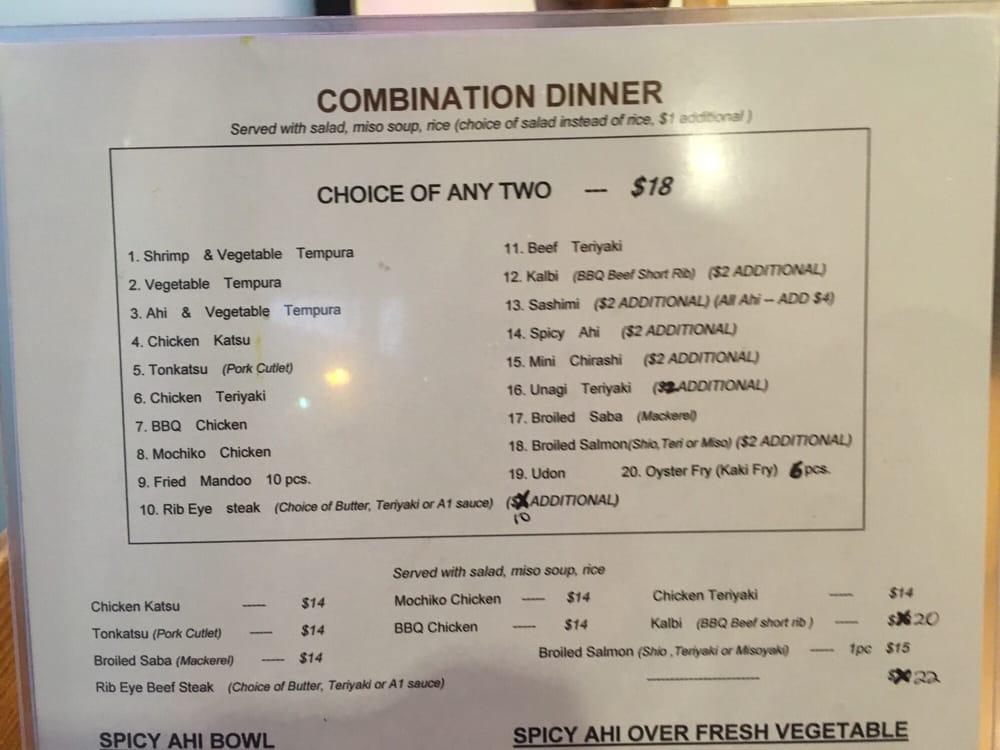 Menu at Spicy Ahi & BBQ, Pearl City