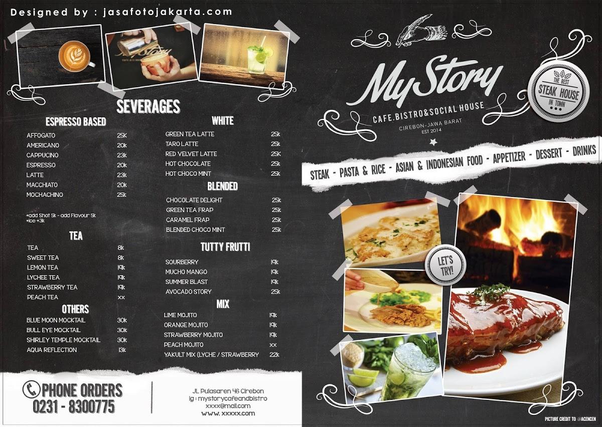 Menu at Cafe Alex, Genteng Wetan