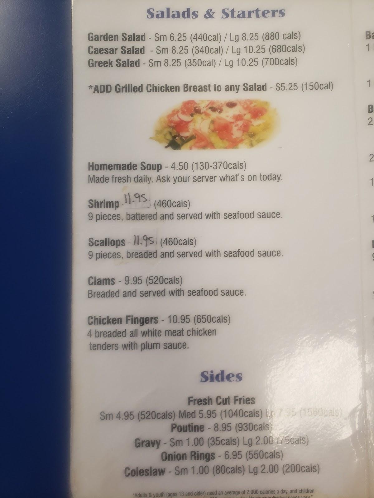 Carta del restaurante Captain George's Fish & Chips, Kingston