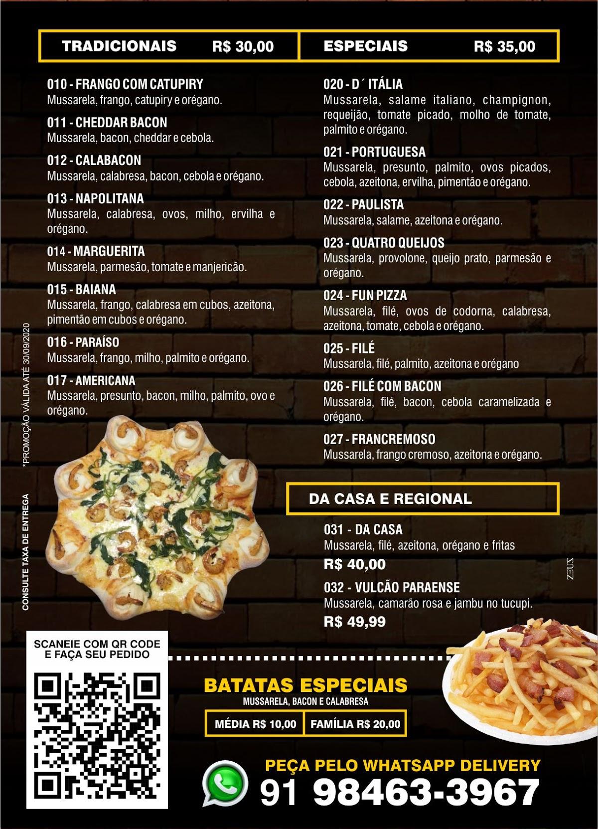 Menu at Fun Pizza Delivery restaurant, Ananindeua