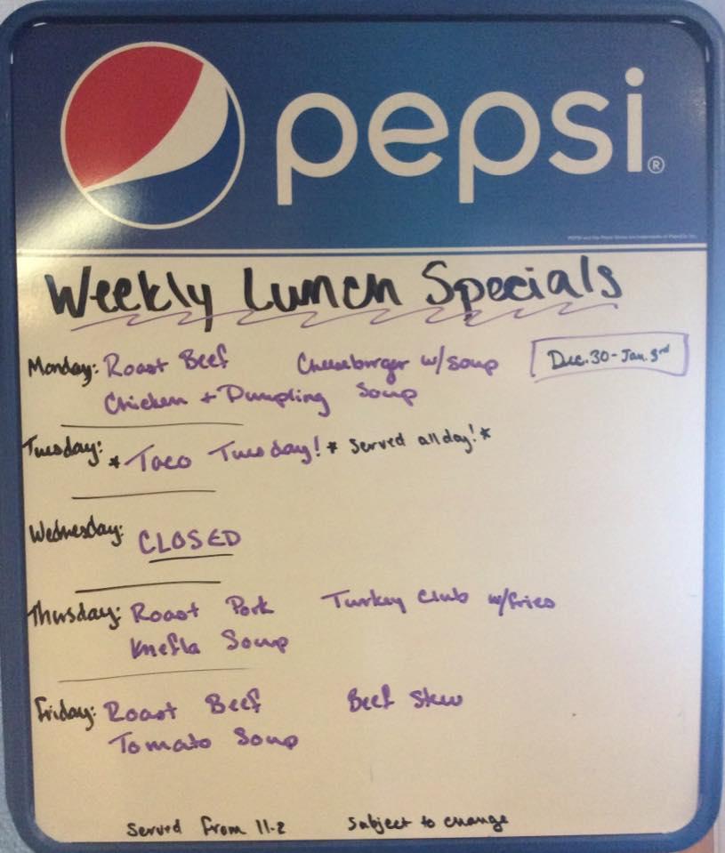 Menu at The Food Barn, Powers Lake