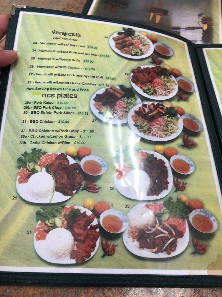 Menu at Pho Mai Han restaurant, Waipahu, 94-366 Pupupani St #102