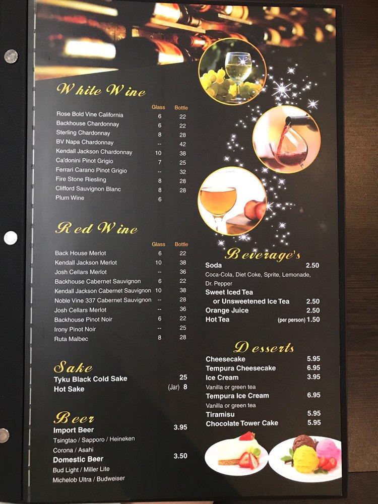 Menu at Asian Cook restaurant, Peachtree City