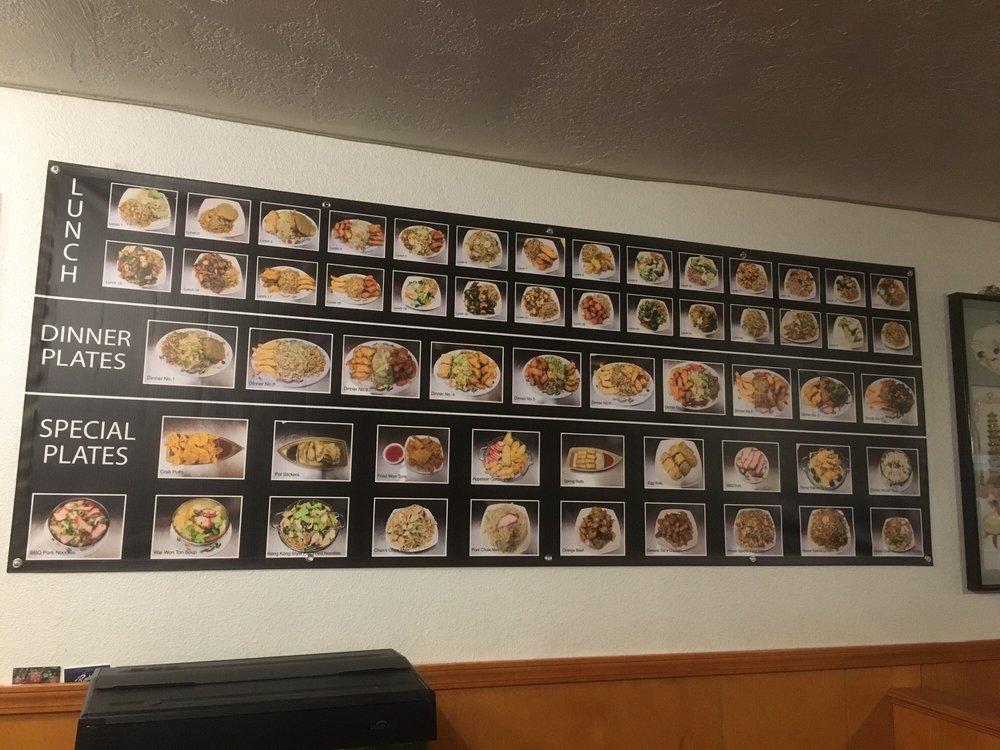 Menu at Chan's Restaurant, Brookings