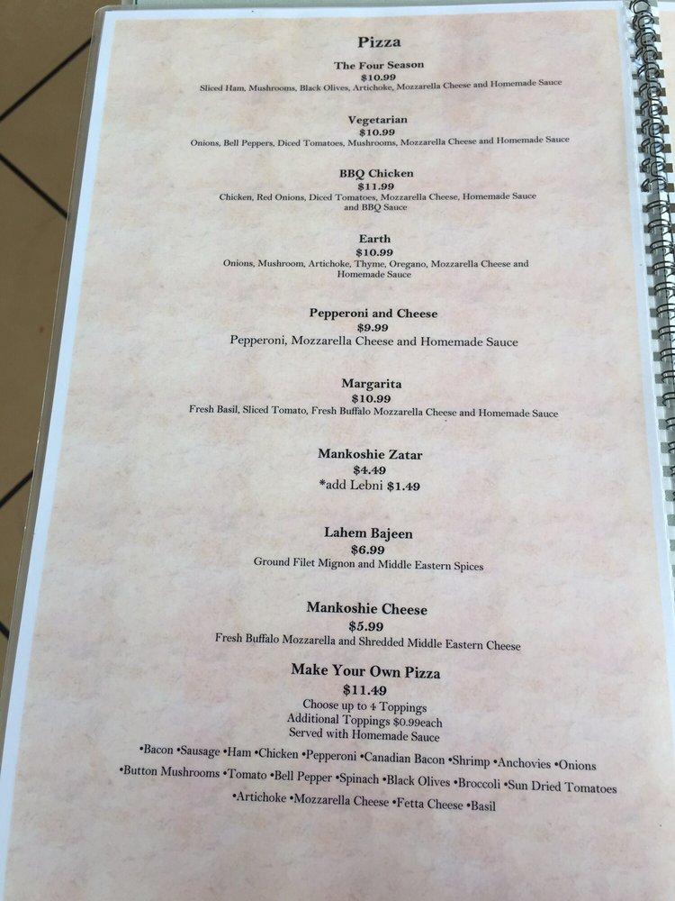 Menu at Emle's Restaurant, Los Angeles