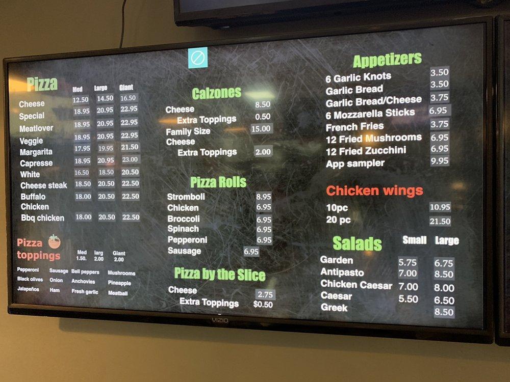 Menu at Stevies Pizza Vistancia pizzeria, Peoria
