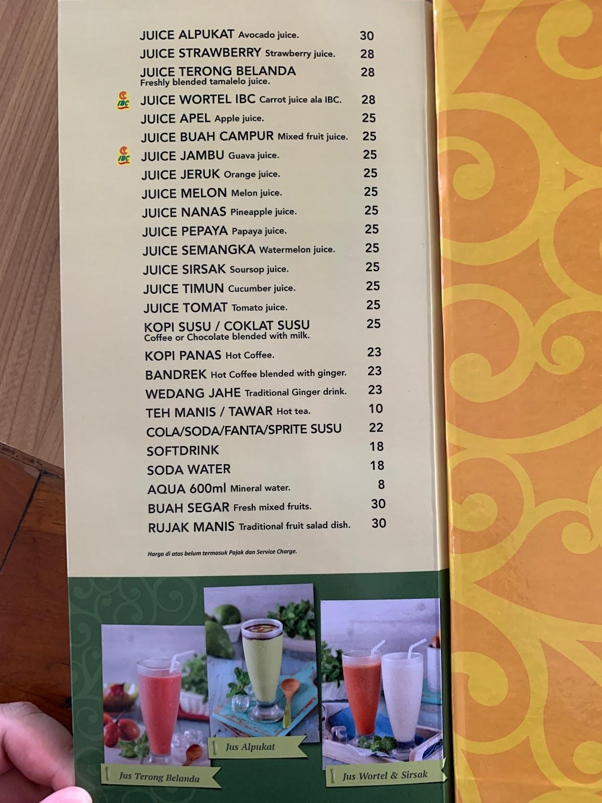 Carta del restaurante Ikan Bakar Cianjur - Pandaan, Petungasri
