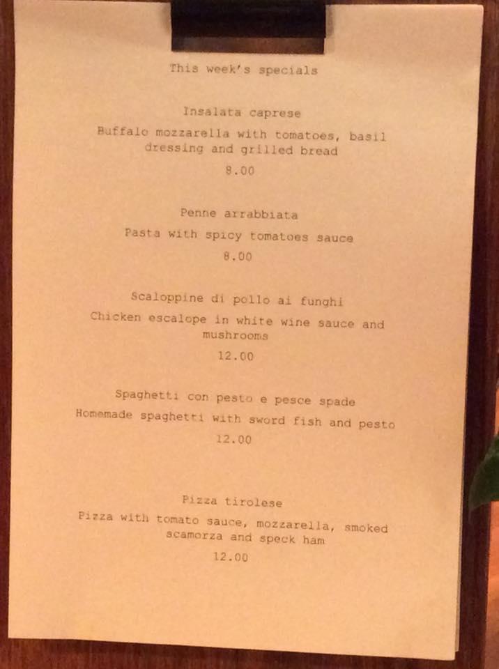 Menu at Positano Restaurant, West Drayton, 39 Station Rd