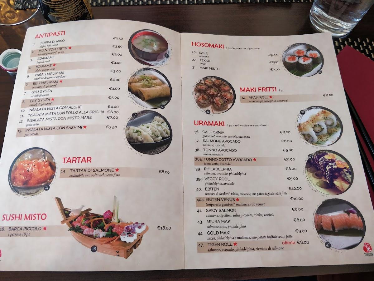 Menu at Yummy Ristorante Giapponese cinese, Cittadella
