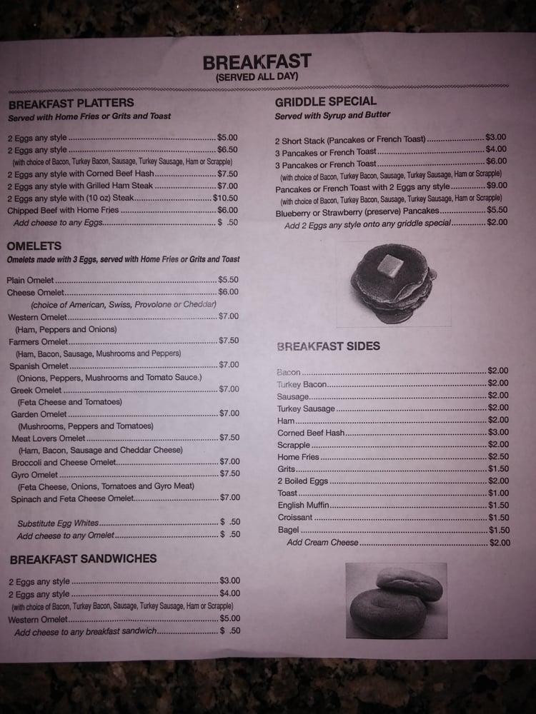 Menu at Mrs. K's Restaurant, Upper Marlboro