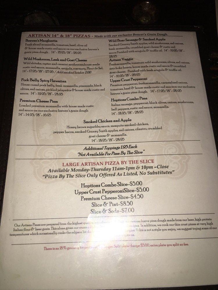 Menu at Solvang Brewing Company - Hoptions Taproom & Eatery- Lompoc pub ...