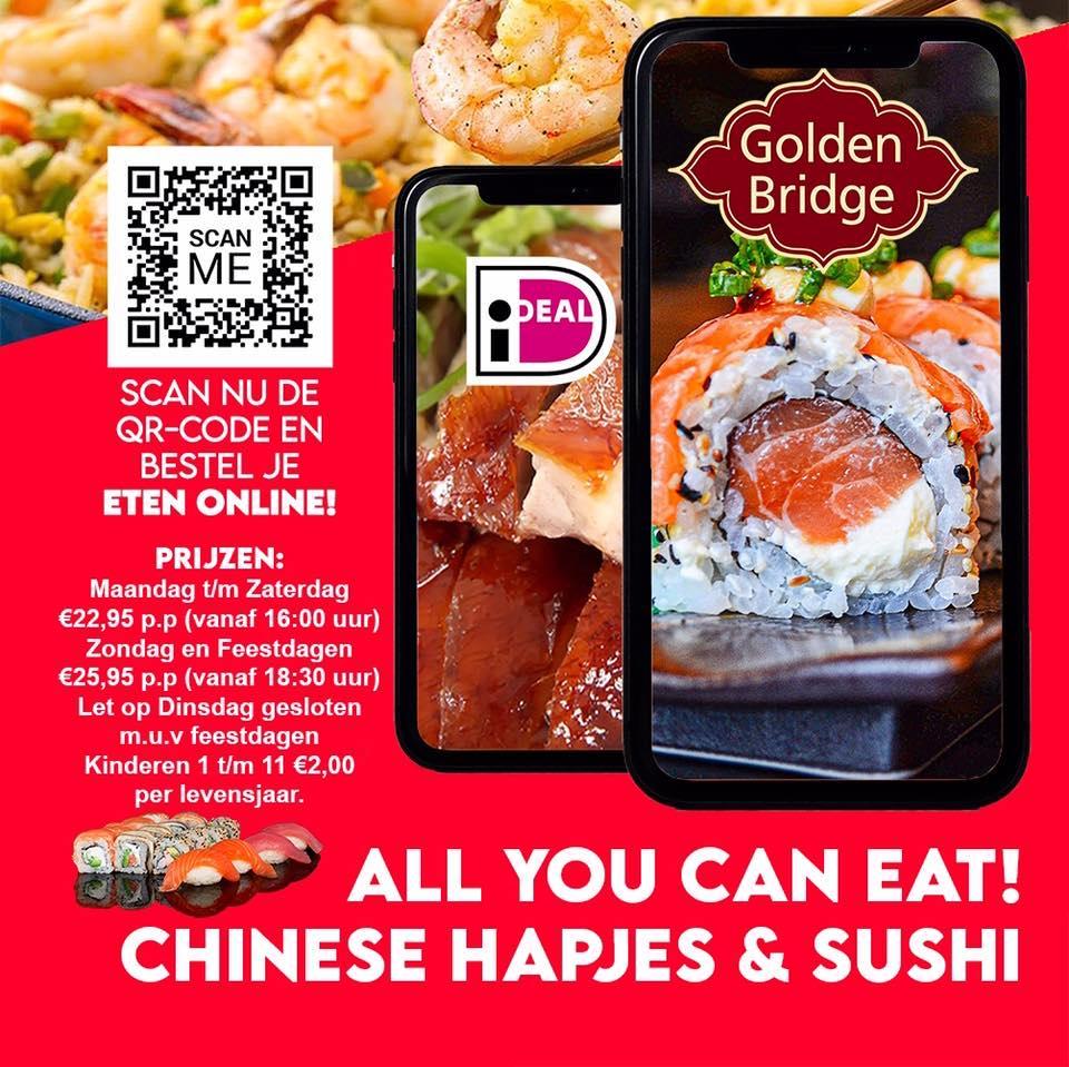Speisekarte von Chinees Aziatisch restaurant Golden Bridge, Den Helder