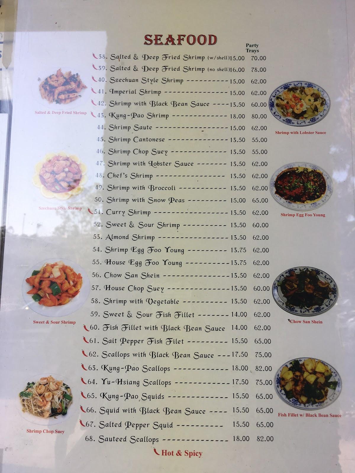 Menu at New Mandarin Canton Chinese Restaurant, Chula Vista