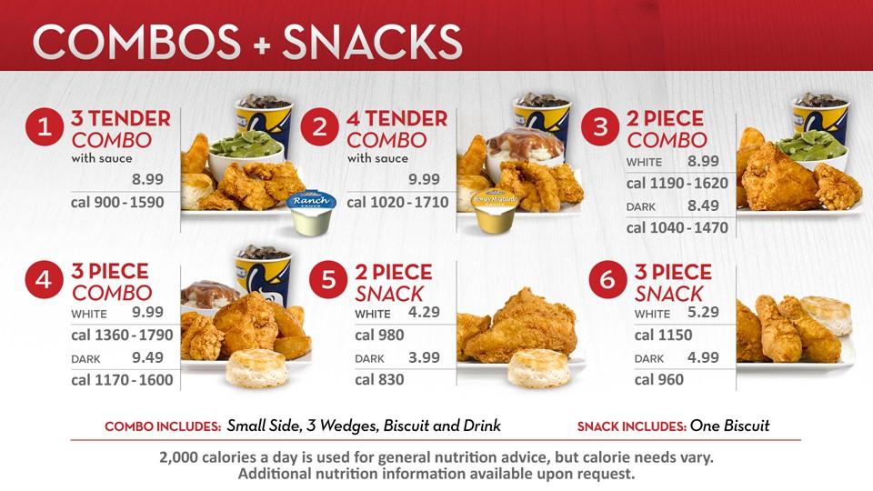 Menu at Chester's Chicken restaurant, Memphis, Stage Rd
