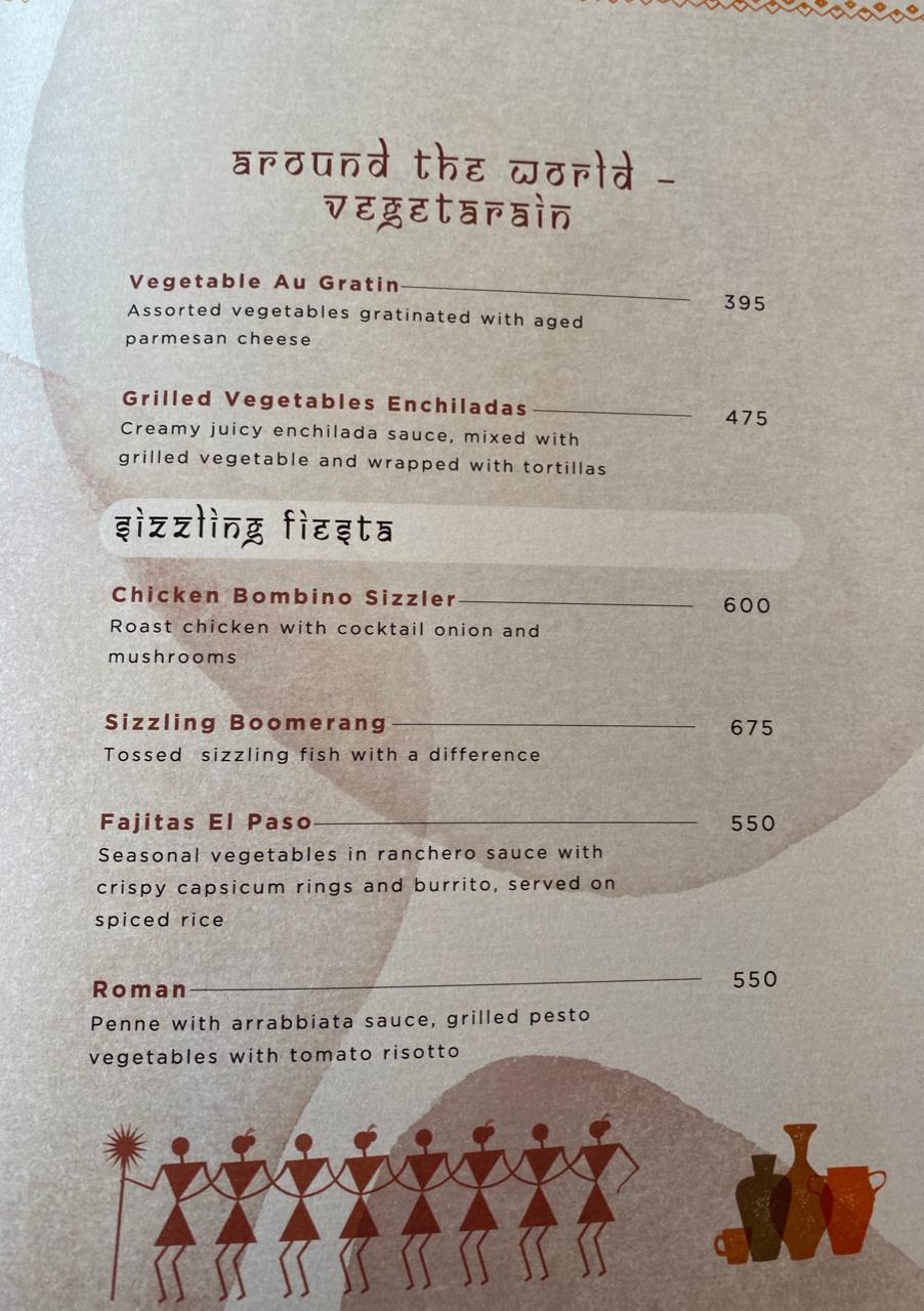 Menu at Terracotta Restaurant, Siliguri