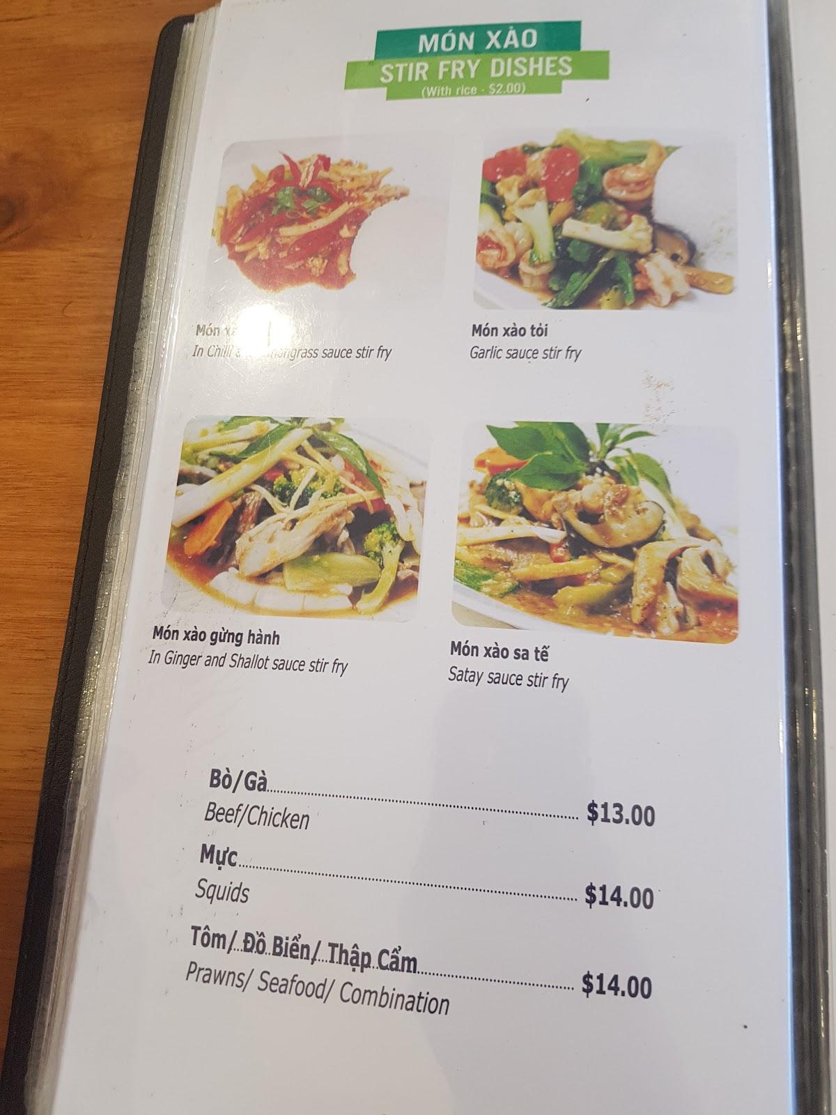 Menu at Chac's Lang Nuong restaurant, Inala, 13 Corsair Ave