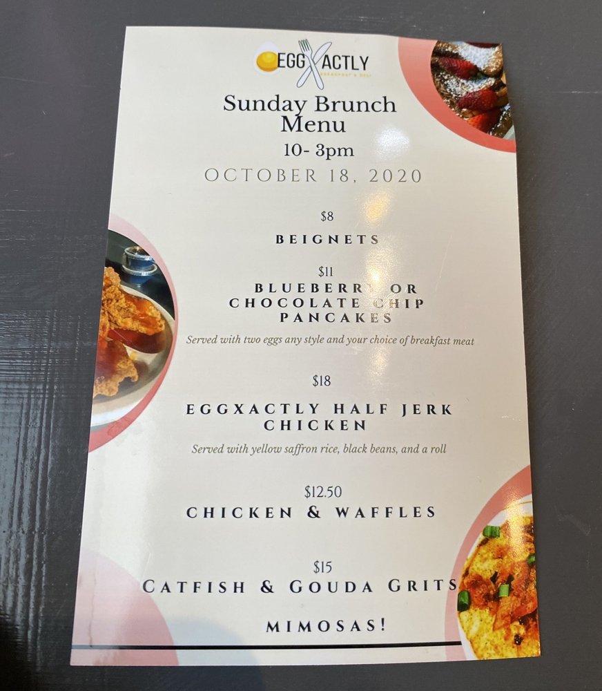 Menu at Eggxactly Breakfast & Deli restaurant, Memphis