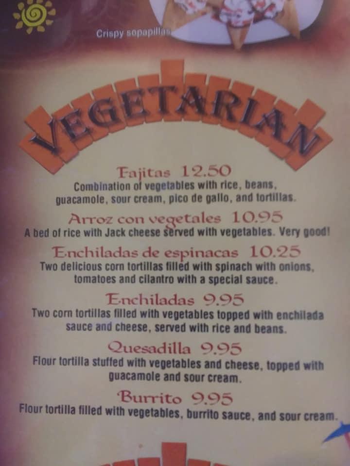 Menu at Guadalajara Grill restaurant, Jefferson